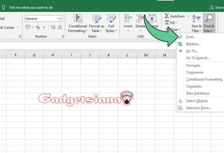 Cara Menemukan Data dengan Cepat di Ms. Excel - Gadgetsiana.com