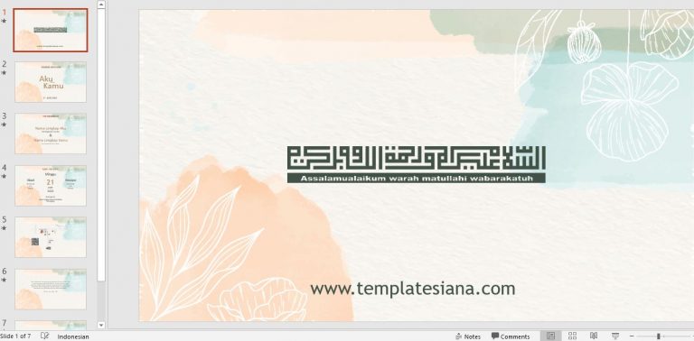 100 Free Templates Undangan Pernikahan Digital Powerpoint - Gadgetsiana.com